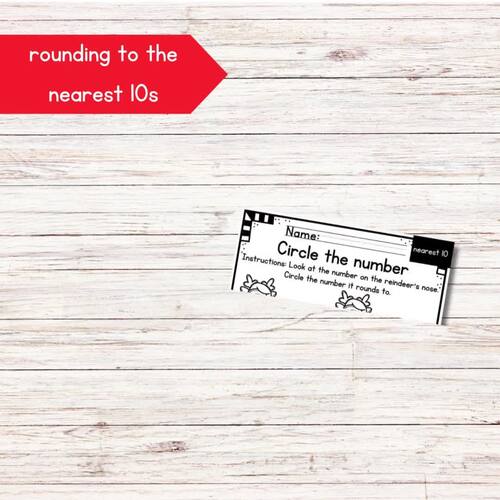 Reindeer Rounding | Differentiated Christmas Math Practice | TPT