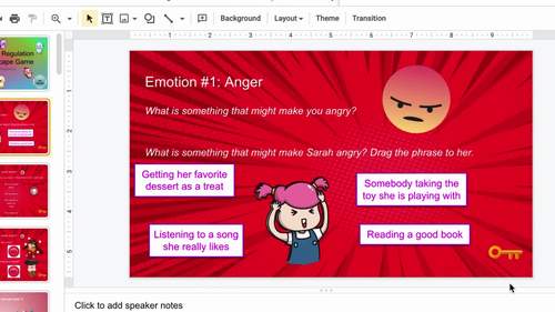 Emotional Regulation Virtual Escape Game by JOT Pediatrics | TPT