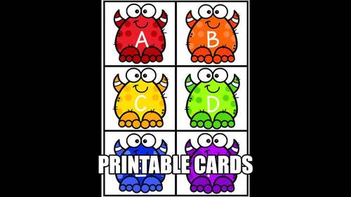 Monster Upper/Lowercase Letter & Initial Sound Cards & Google Slide ...