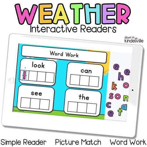 Digital Weather Books Emergent Readers Distance Learning Google Seesaw