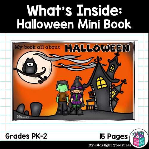 Halloween Mini Book for Early Readers, Halloween Activity for Kids ...
