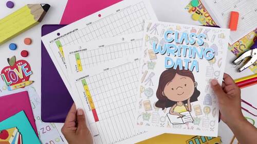 Teacher & Student Data Tracking Binder Collection Sheet Notebook 2nd Grade