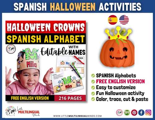 Halloween Spanish Worksheets: Spanish Numbers, Spanish Alphabet ...