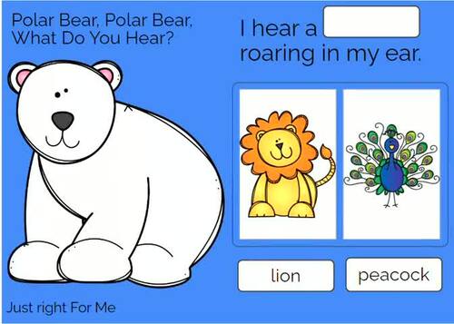 Polar Bear, Polar Bear, What Do You Hear? Sequencing Boom Cards | TPT