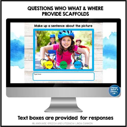 Spring Google Classroom | Expanding Sentences | WH Question Visuals ...