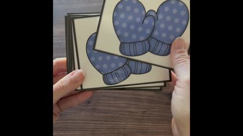 Winter Identical Matching Cards by Making Meaningful Materials | TPT