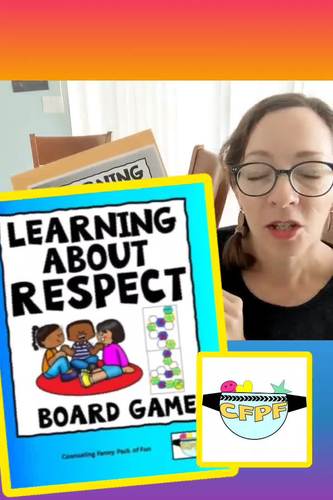 The Learning About RESPECT Board Game for Grades K-5, SEL & Counseling Game