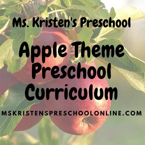 Apple Preschool Curriculum: Literacy and Math Activities for Pre-K and ...