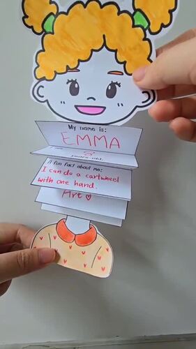 All About Me Flipbook Writing Craft:Coloring Pages:Back to School:End ...