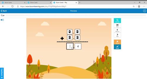 Adding Decimals Boom Cards Fall Thanksgiving by Language Forum | TPT