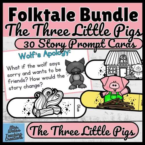 The Three Little Pigs Storytelling & Craft Bundle | FUN Folktale Activities