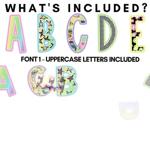 Hey Lisa! Bright & Happy Bulletin Board Letters | *NEW | TPT