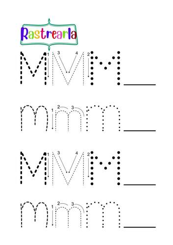 Toddlers Curriculum |Spanish Letter "M" Activities by Brainstorm Preschool