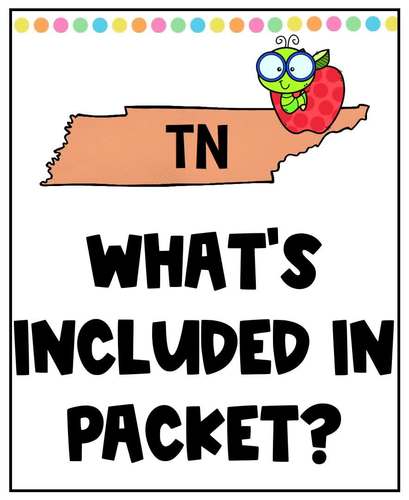 Tennessee State Standards-First Grade-Teacher Binder Packet by Teaching ...