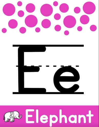 Pink Polka Dot Party Alphabet Posters: Set #3 by Magical Miss Meg