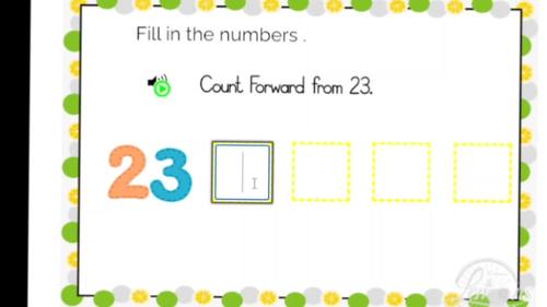 Math Counting| Count forward|Number sense| 1-30|K.CC.A.2|Boom Cards