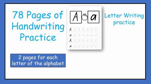 Handwriting Practice Workbook by Dfon Educational Resources | TPT