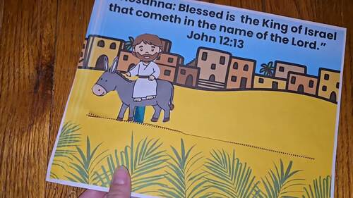 Palm Sunday Easter Week Craft for Sunday School, Homeschool, Christian ...