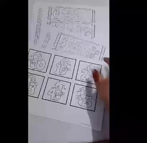 Winter Snowman Foldable Craft Activities Kindergarten Math Morning Work