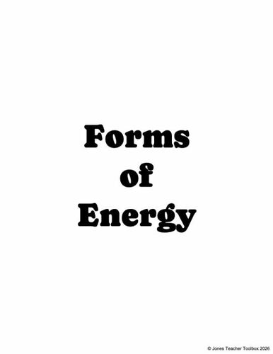 MELTS Forms of Energy Sorting Activity | Mechanical Electrical Light ...