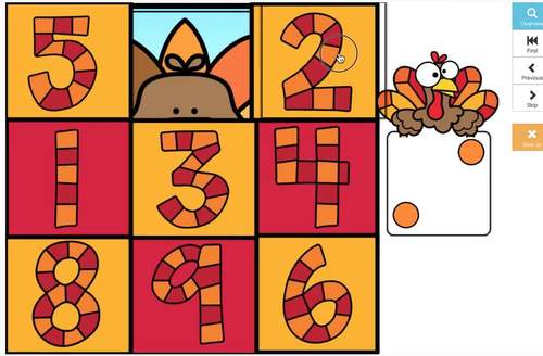 Boom Cards Thanksgiving Turkey in Disguise Mystery Picture | TPT