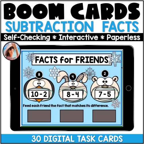 Winter Subtraction within 12 – Boom Cards by Carrie Lutz - Classroom ...