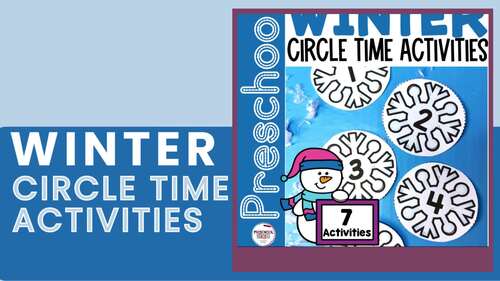 WINTER Circle Time Activities for Preschoolers by Preschool SOS | TPT
