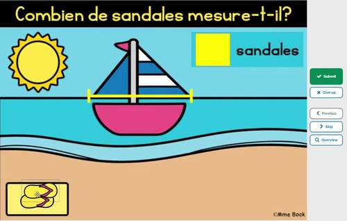 BOOM Cards: La mesure avec unités non standard (partie 2) by Mme Bock