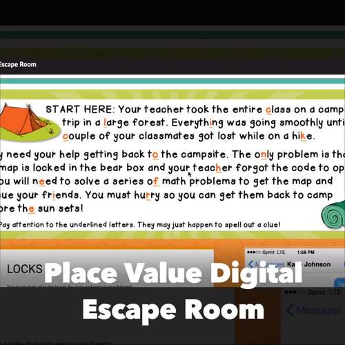 Place Value Digital Escape Room by Kristin Kennedy | TPT