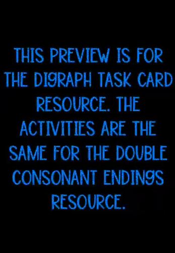 Double Consonant Endings Word Building Task Cards by Aloha Resources