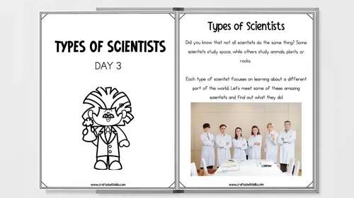 All About Scientists Science Pack by Crafted with Bliss by Teacher Pia