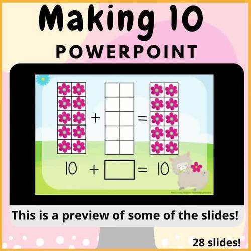 Pairs of ten number bonds to 10 making ten PowerPoint Activity Distance ...