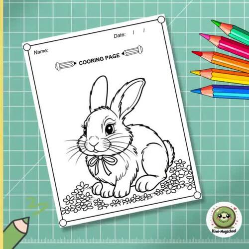 [K-3] Rabbit Body Parts Labeling Diagram Worksheets | Pet Unit Science ...
