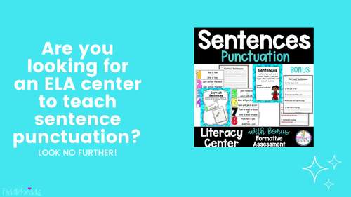 Sentence Punctuation Hands-On Literacy | Grammar Center by Fiddleheads