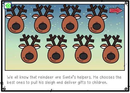 Christmas Story Boom Cards | Reindeer Reading comprehension by Ms Herraiz