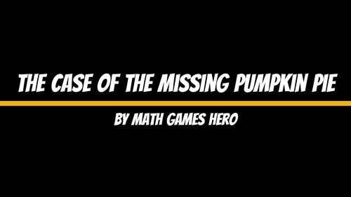 Thanksgiving Math: Mini CSI Math Mystery - Find the Slope Given Two Points