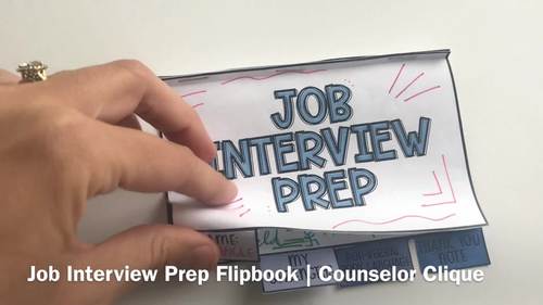 Job Interview Prep Flipbook by Counselor Clique | TpT