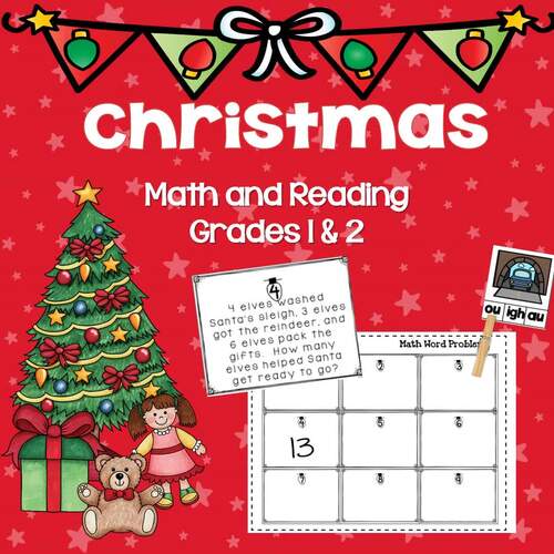 December Math and Reading Activities for 1st and 2nd Grade | TPT