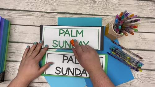 Palm Sunday Craft Holy Week Activities Bible Bulletin Board Subway Art