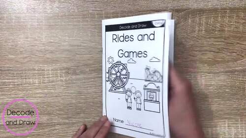 Decodable Readers CVCE Words Set 2 | Directed Drawing Books | TPT