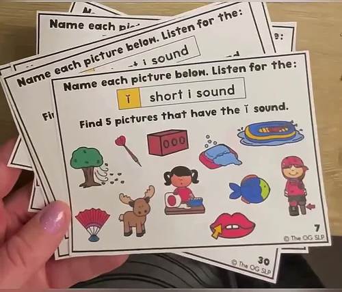 Vowel Sounds Identification Task Cards, Vowel Phonological Awareness ...