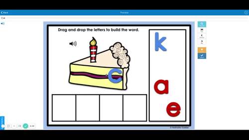 CVCe Words Long Vowel A Boom Cards™ by Teach then Cheer | TPT