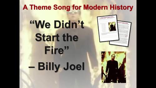 Billy Joel's "We Didn't Start the Fire" - 121 History References (PPT ...