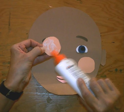Self-Portrait Collage, 4. Glue the Facial Features | TPT