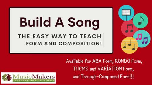 Printable | Music | Compose Rhythms | RONDO PART 1 | Build a Song|