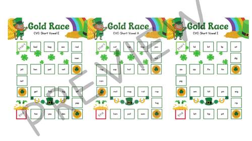 St. Patrick's Day Game Pack: Phonics Fluency Games! | 27 Skills Included