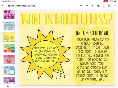 Spring Mindfulness Activities, Digital & Printable Version | TpT