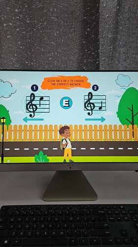 Treble Clef Space Notes Interactive Elementary Music Game Bus Stop Beats