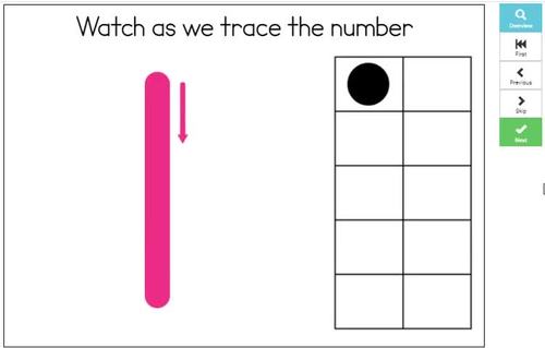 Autism Friendly Animated Number Formation and Tracing 0-20 Boom Cards