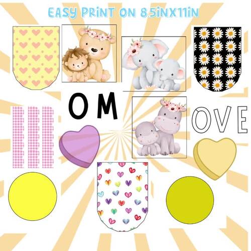 Happy Mothers Day We Love Mom Bulletin Board Kit,Super Mom,Editable